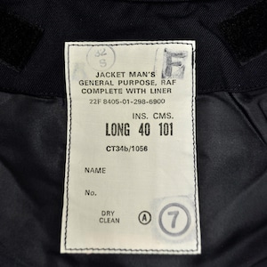 Original British RAF Lined Jacket Navy Blue 40 Chest Military Vintage ...