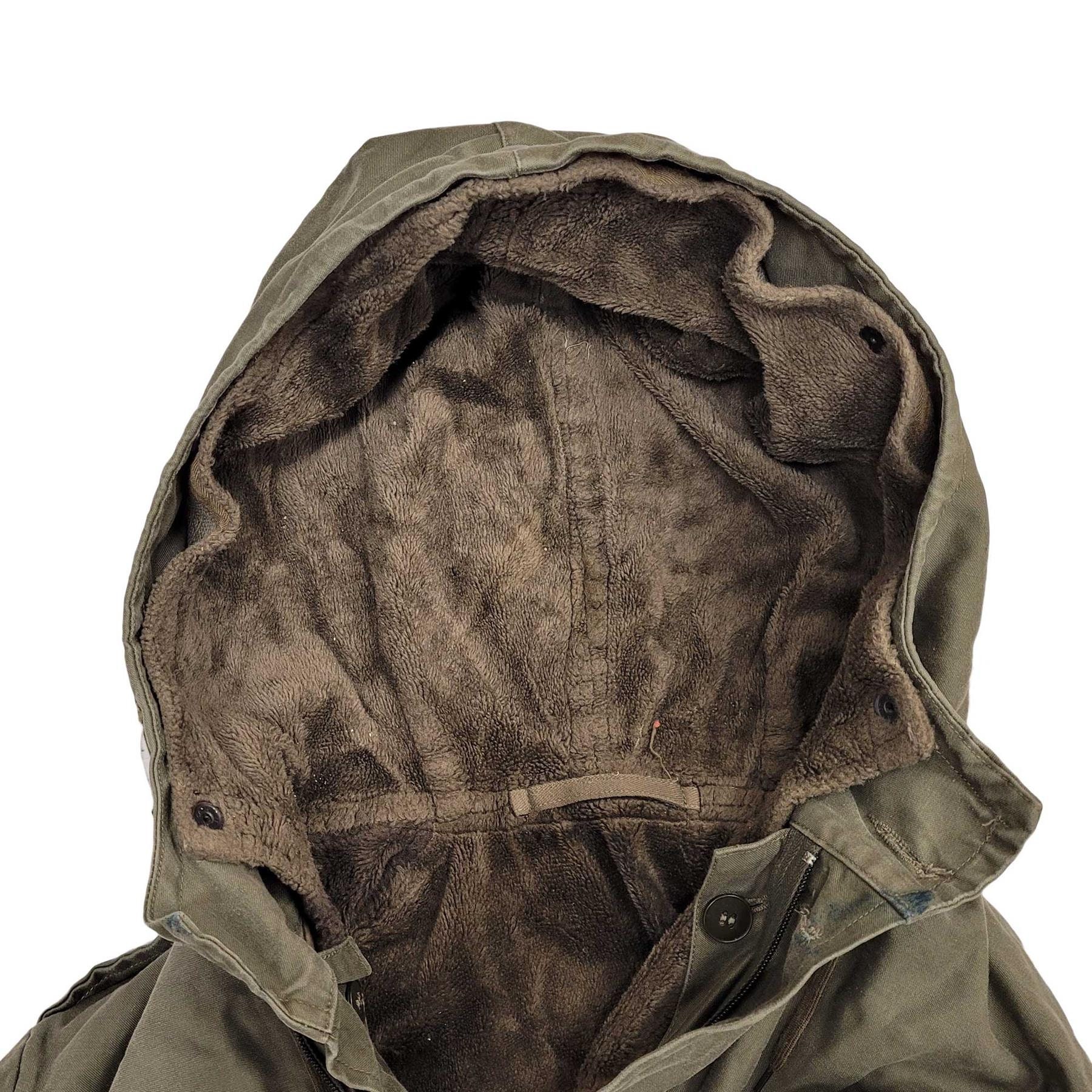 German Parka Original Army Surplus Military Winter Warm Fleece Hooded ...