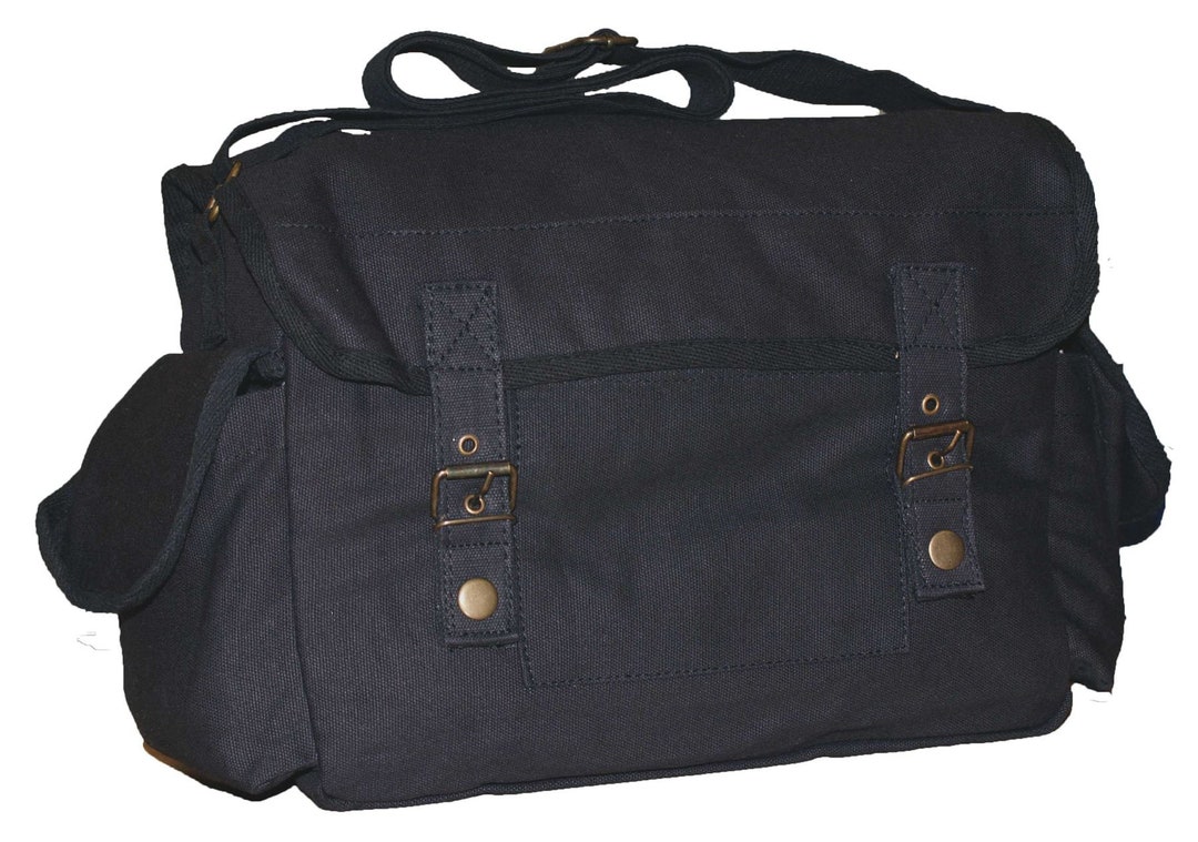 Vintage Sack Military Army Bag Shoulder Haversack Black - Etsy