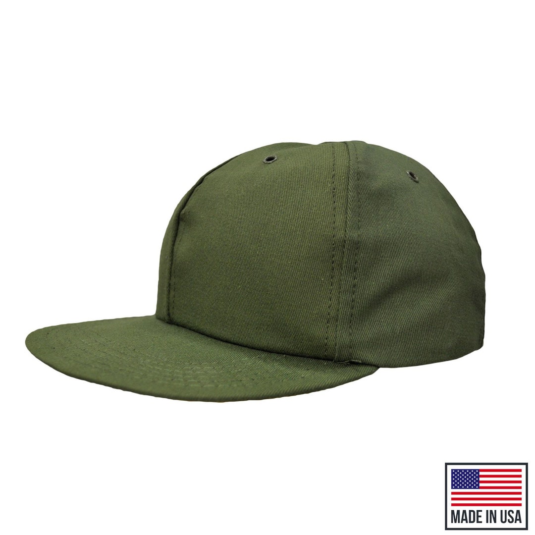 Vintage NEW US Baseball Cap Olive Green Camping Summer Travel Fishing ...