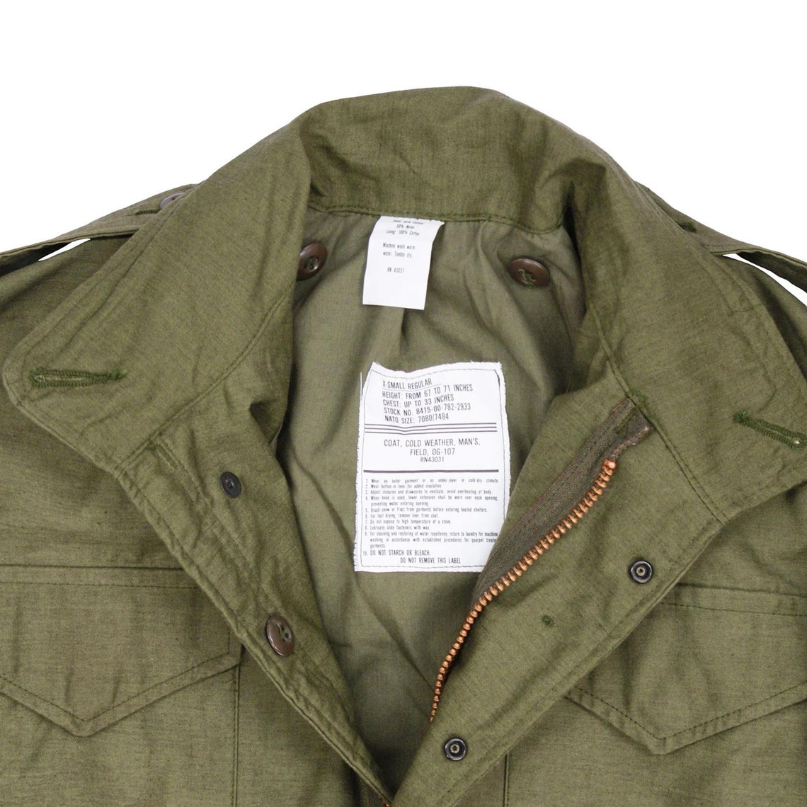 VINTAGE New Original US M65 Jacket Army Military Combat Field - Etsy
