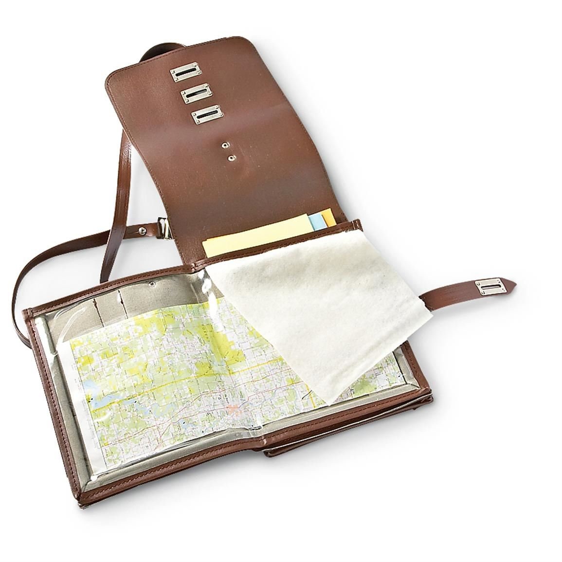 Original Czech Army Bag Military Vintage Satchel Map Case Carrier Brown ...