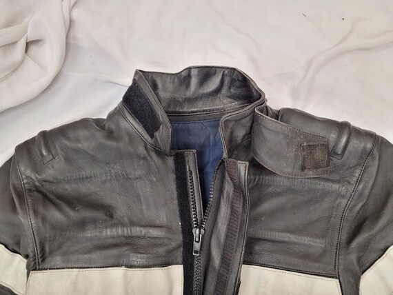 Vintage Leather Flameproof French Firefighter Jacket … - Gem