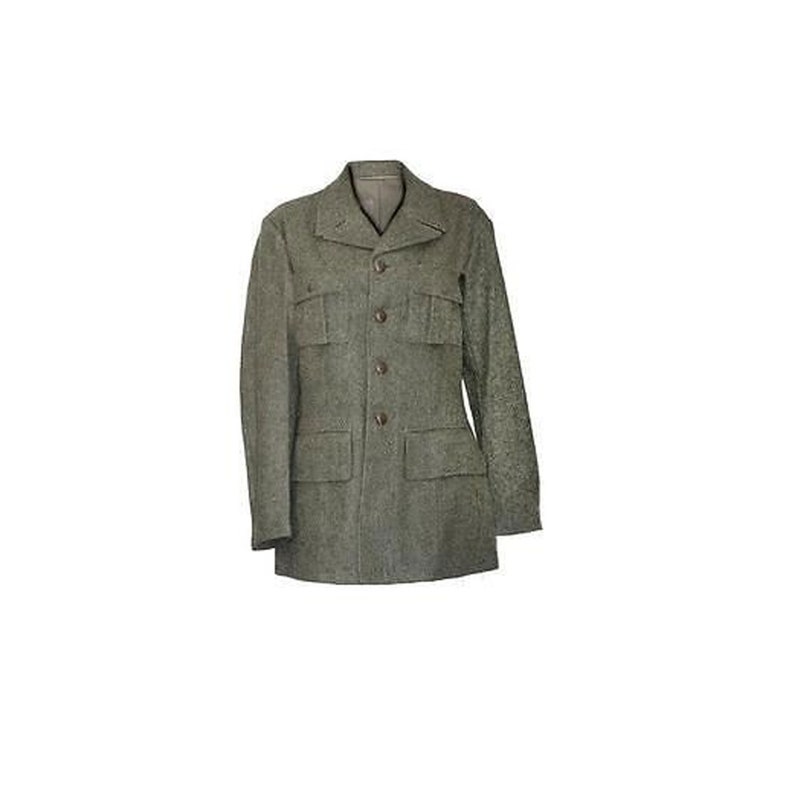 Vintage Swedish Wool Jacket Olive Original Army Surplus Military Dress ...
