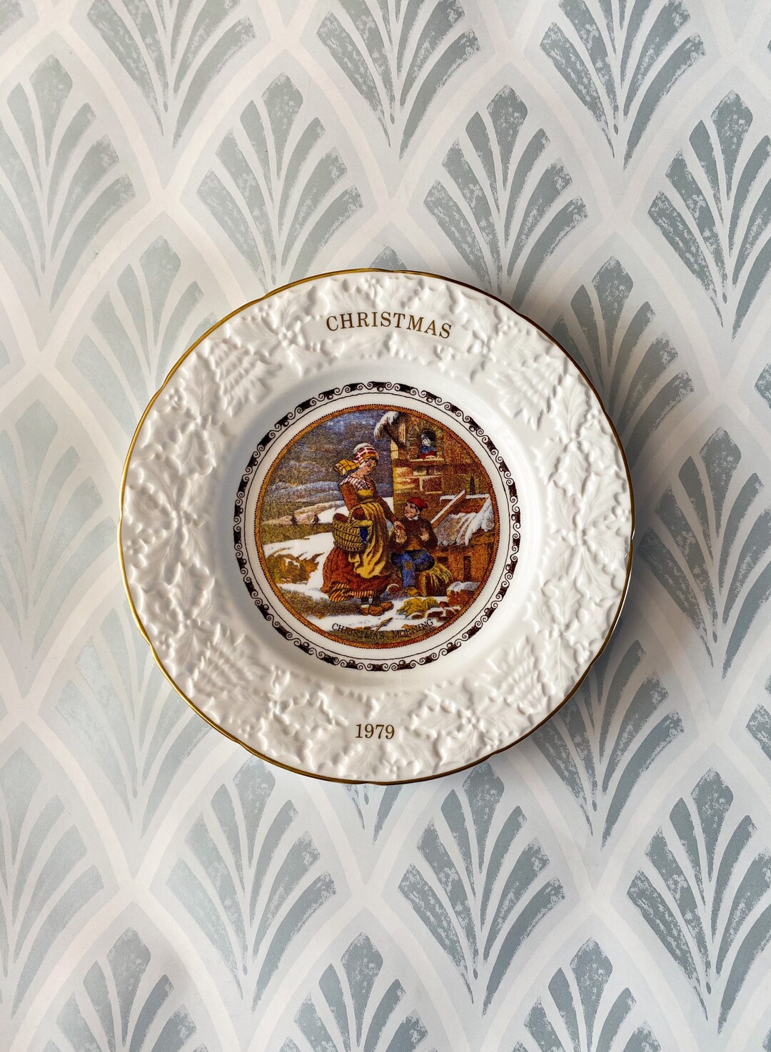 Vintage Coalport Christmas plate 1979 - Etsy.de