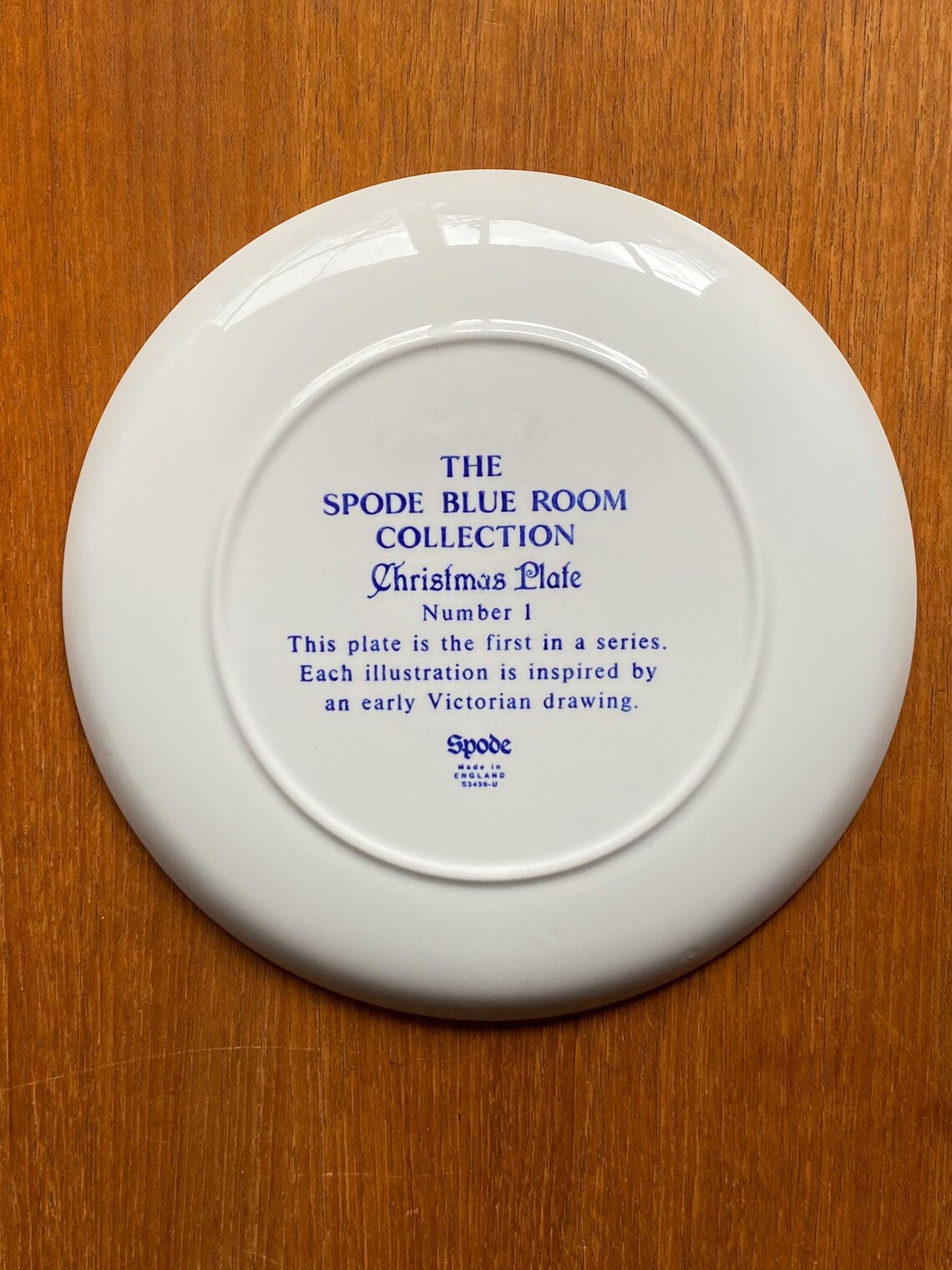 Spode The blue room Christmas plate number 1 | Etsy