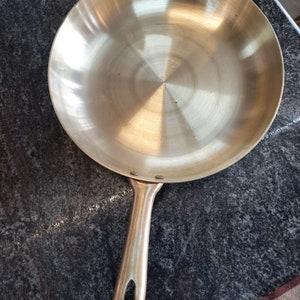 Bronze Saute Pan ,cooking Pan, Frying Pan, Skillet , Kansa Kitchen ...