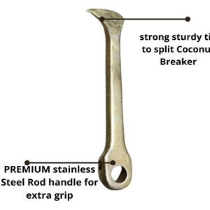 Iron Coconut Husk Peeler Remover /shell Opener /naral Solini/natural ...