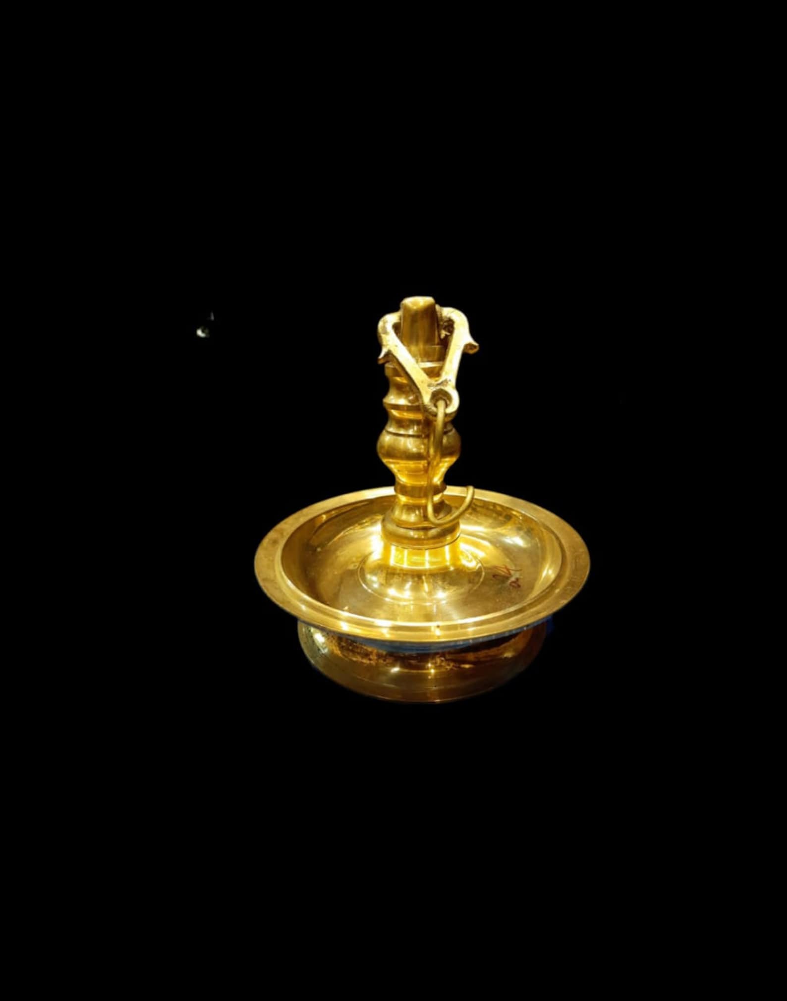 Bronze Thooku Vilakku With 1 Feet Brass Chain /thongu - Etsy