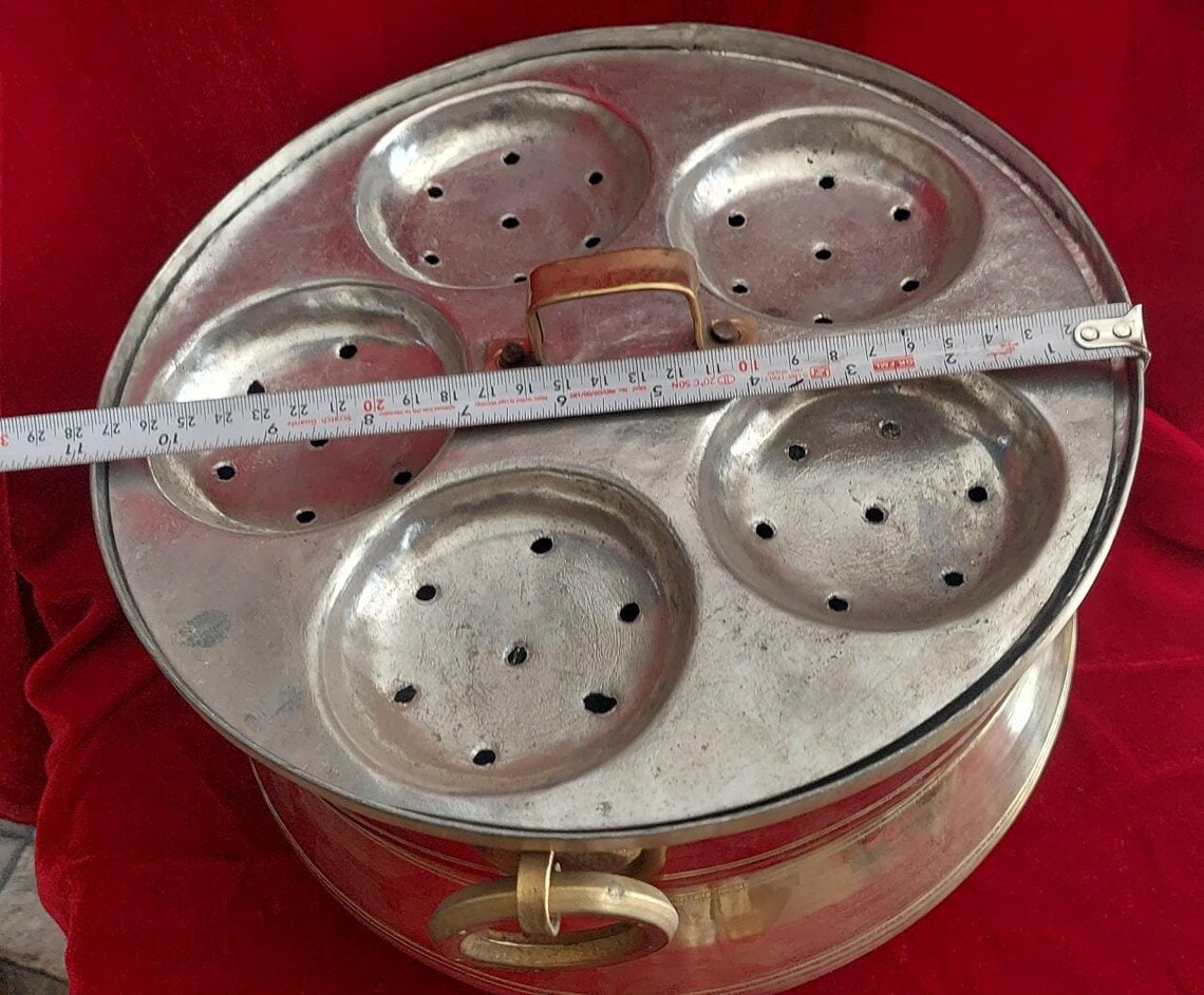 Brass Idle Pathiram ,idly Pathram With Tin Coating, Idli Cooker ...