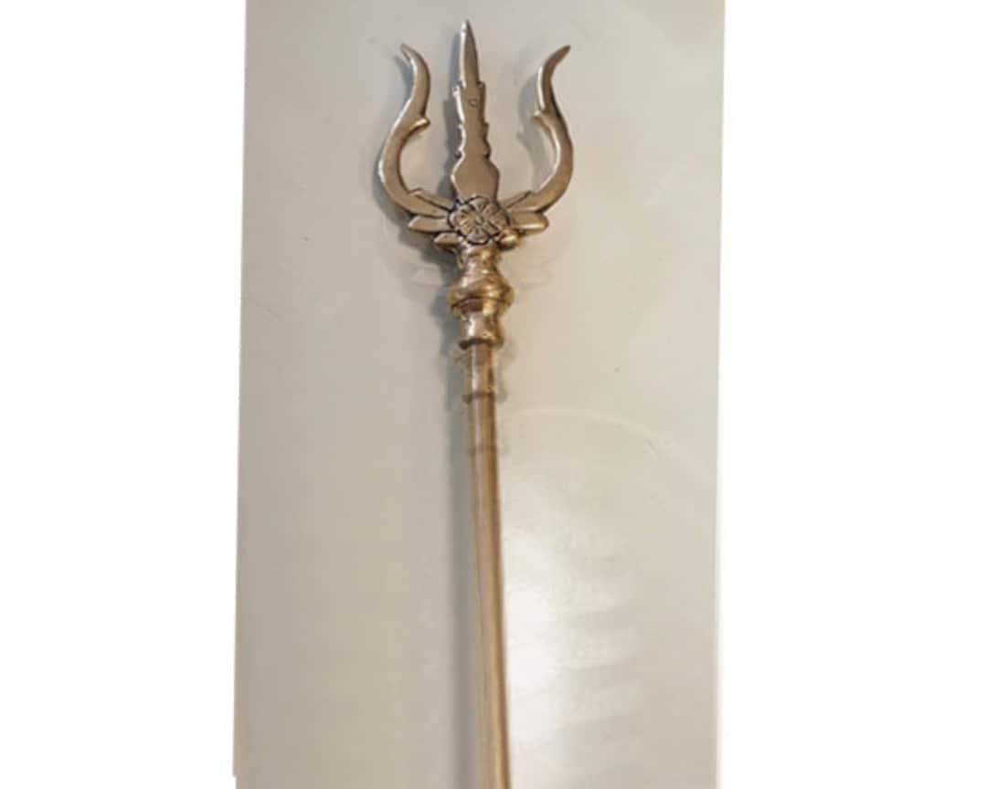 Brass Trishul Of Lord Shiva Brass Mahadevs Trisul For Pooja Soolam For Temple Goddesss Amman