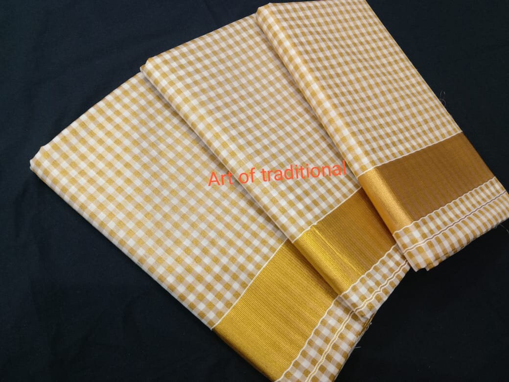 Kerala Traditional Tissue Full Stripped Set Saree With - Etsy