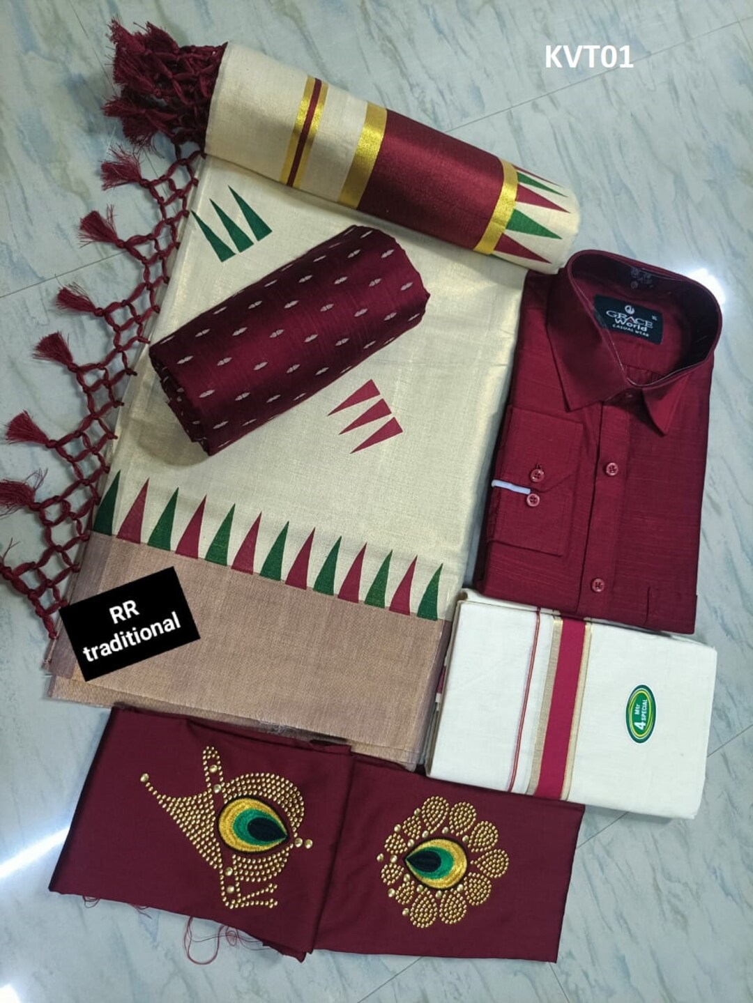 Onam Special Tissue Set Saree With Stitched/non Stitch Blouse Shirt ...