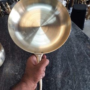 Bronze Saute Pan ,cooking Pan, Frying Pan, Skillet , Kansa Kitchen ...