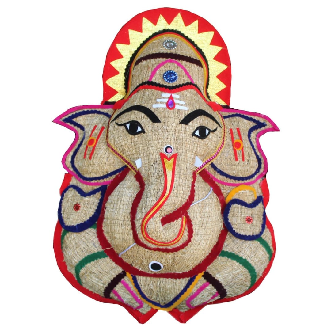 Ganesh Made With Ramacham, Stuffed Roots of Ramacham / Vetiver wall ...