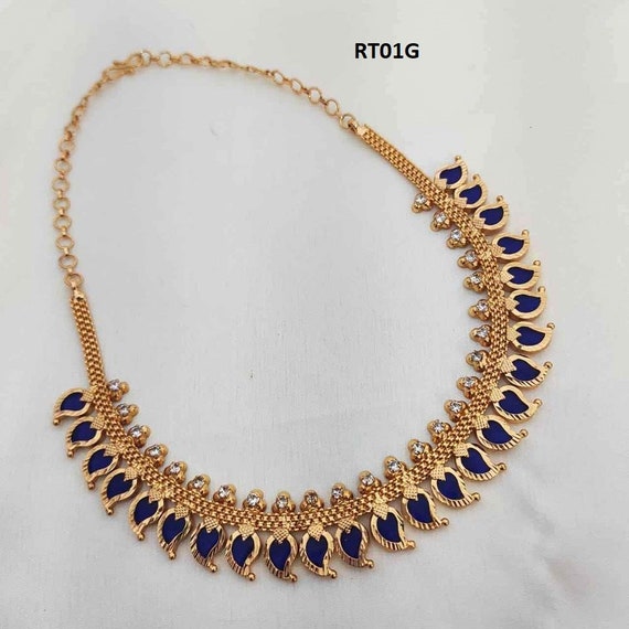 Blue nagapadam necklace store