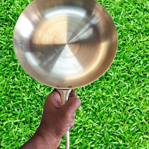 Bronze Saute Pan ,cooking Pan, Frying Pan, Skillet , Kansa Kitchen ...