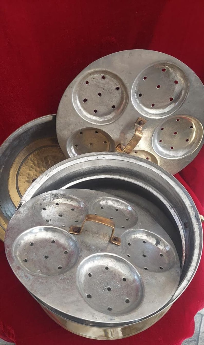 Brass Idle Pathiram ,idly Pathram With Tin Coating, Idli Cooker ...