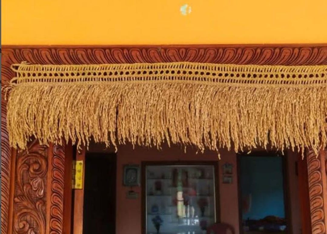 Paddy Toran With Golden Paddy, Natural Paddy Thorana for Main Door and ...