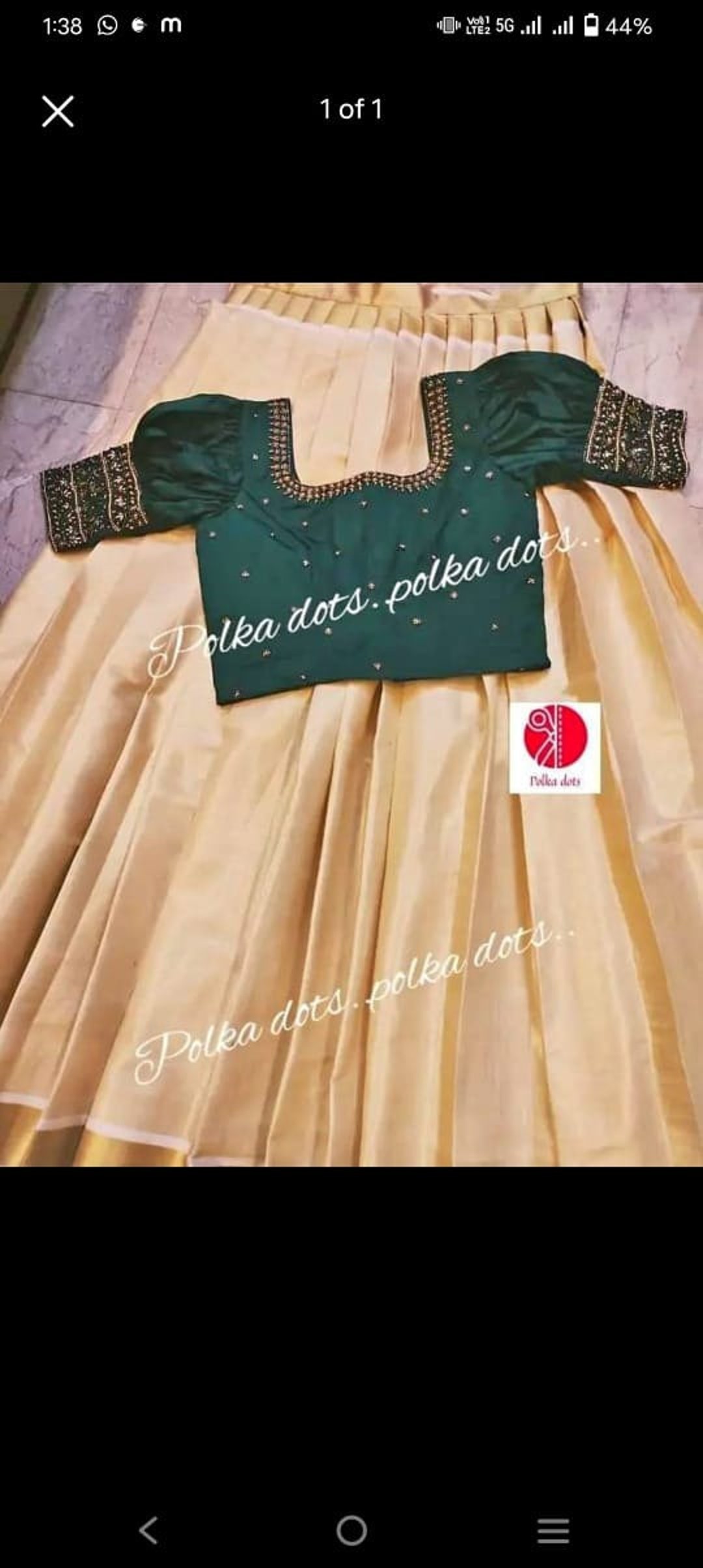 Kerala Special Stiched Tissue Davani Set Onam,vishu Wear,marriage,pooja ...