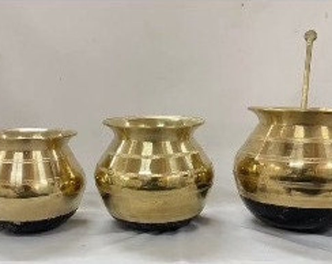 Vengala Pongal Paanai,south Indian Traditional Brass Pongal Paanai Set ...