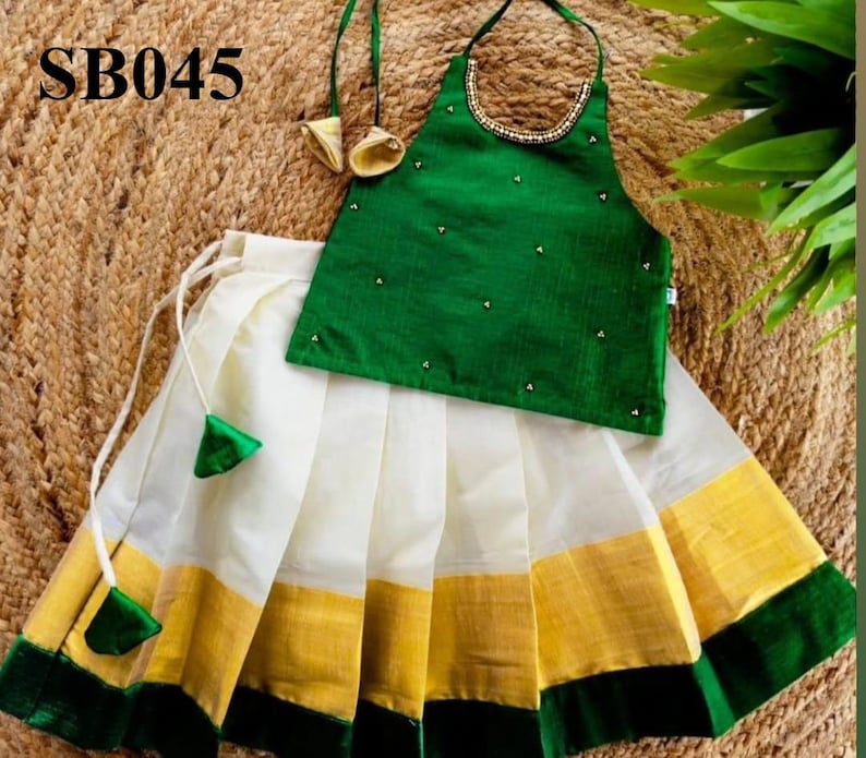 Kerala New Born Baby's,kids,girls Onam Wears,age 1 - 15 Years Wear ...