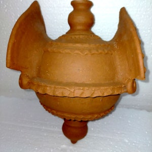 Vibhoothi Box, Bhsama Thotti, Hanging Clay Earthen Vibhoothi Box ...