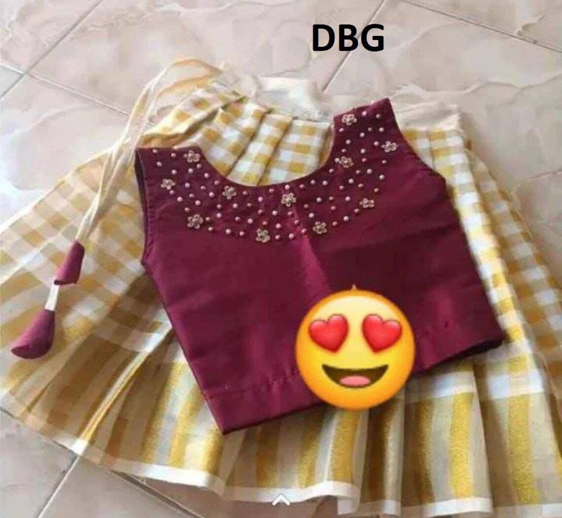 Kerala New Born Baby's,kids,girls Onam Wears,age 1 - 15 Years Wear ...
