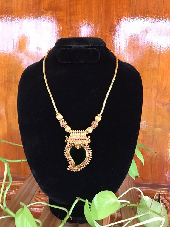 Gold Plated Chain With Traditional Kerala Mango Locket | Etsy