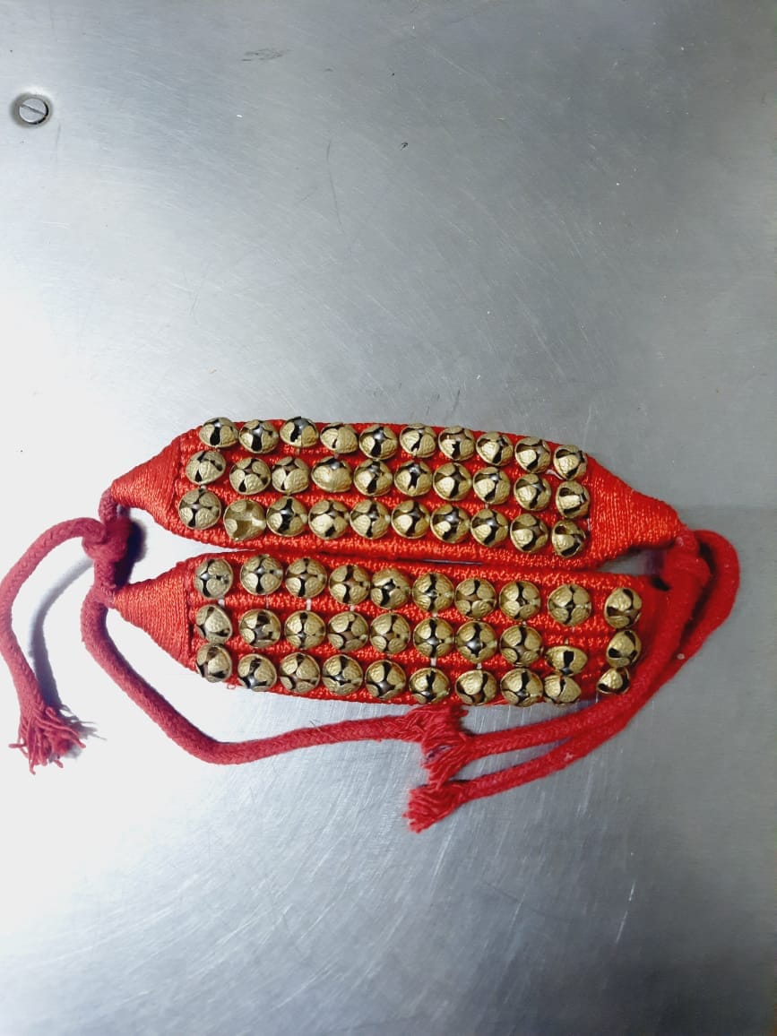 Dance Chilanka Brass Ghungroo 3 Line Red Paddancing - Etsy