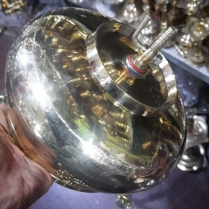 Kerala Dhara Vessel, Shirodhara Brass Pot With Brass Chain Valve and ...