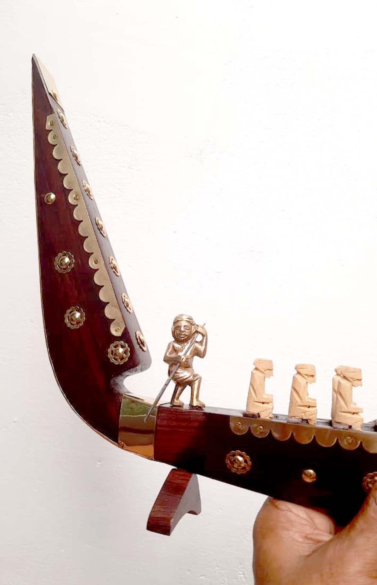 Handmade Traditional Wooden Kerala Boat, Kerala Craft, Vallom, - Etsy