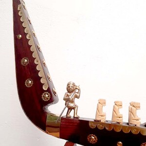 Handmade Traditional Wooden Kerala Boat, Kerala Craft, Vallom, - Etsy
