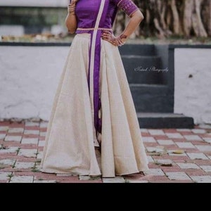 Kerala Special Stiched Tissue Davani Set Onam, Vishu Wear, Marriage ...