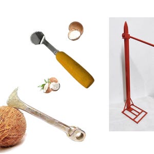 Iron Coconut Husk Peeler Remover /shell Opener /naral Solini/natural ...