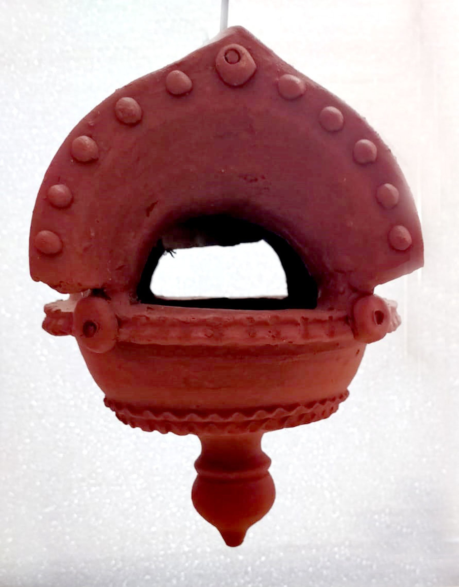 Vibhoothi Box, Bhsama Thotti, Hanging Clay Earthen Vibhoothi Box ...