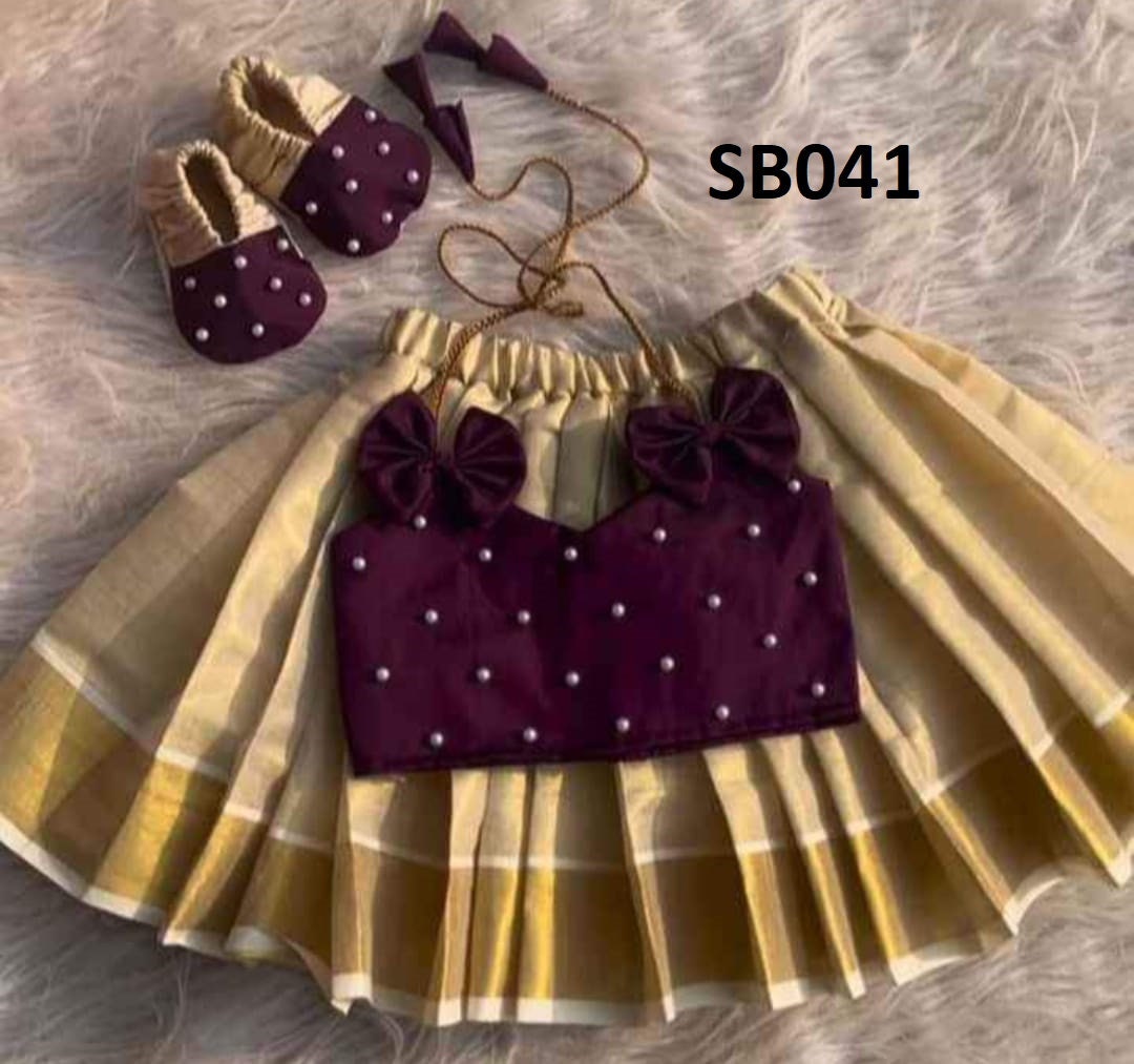 Kerala New Born Baby's,kids,girls Onam Wears,age 1 15 Years Wear,kerala ...