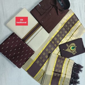 Onam Special Tissue Set Saree With Stitched/non Stitch Blouse Shirt ...