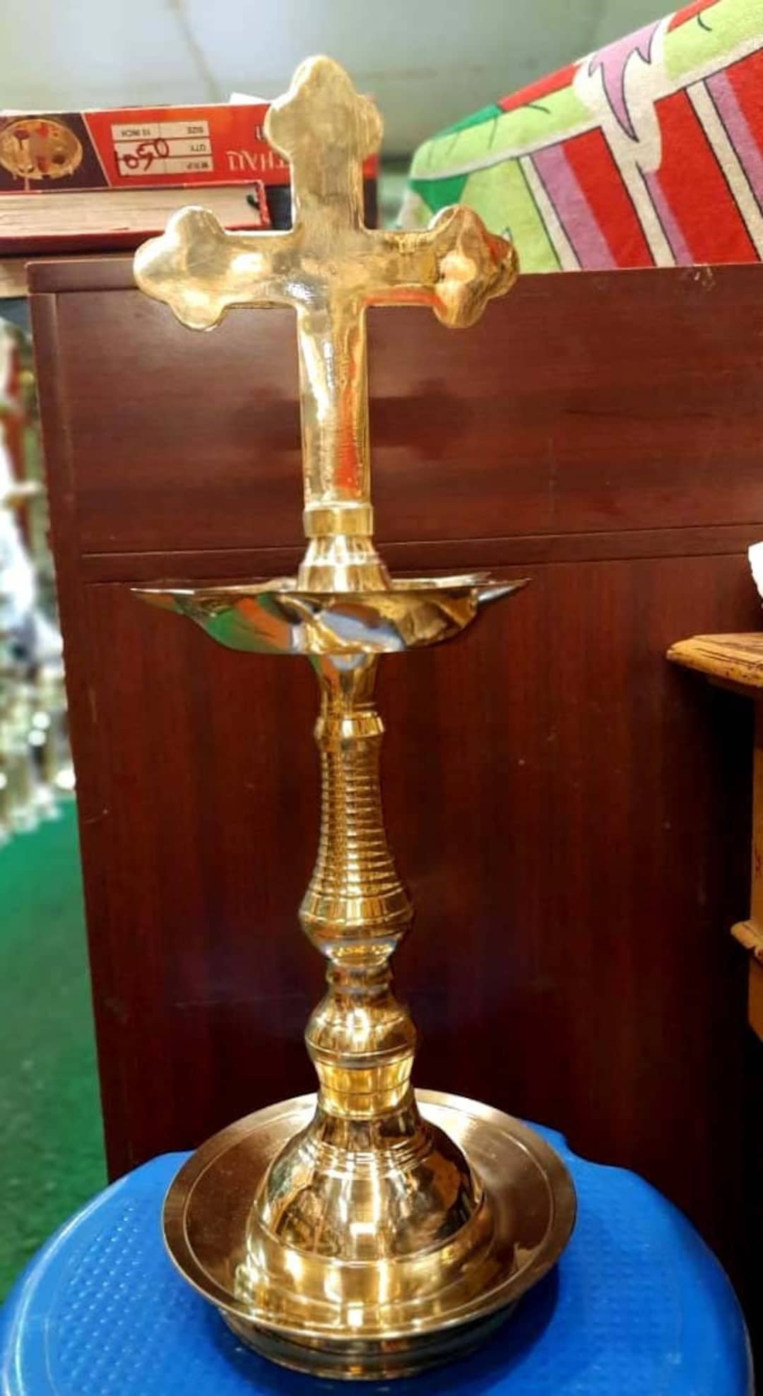 Christian Oil Lamp With Plain Cross,christian Traditional Lantern ...