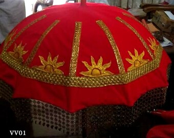 Muthukuda Decorative Umbrella Velvet Plane | Etsy