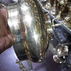 Kerala Dhara Vessel, Shirodhara Brass Pot With Brass Chain Valve and ...