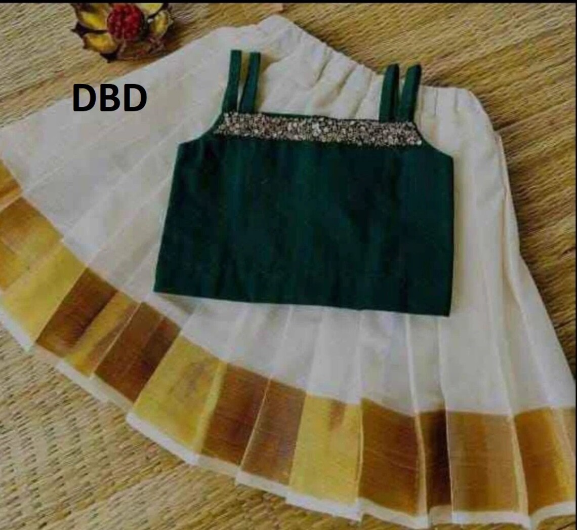 Kerala New Born Baby's,kids,girls Onam Wears,age 1 - 15 Years Wear ...