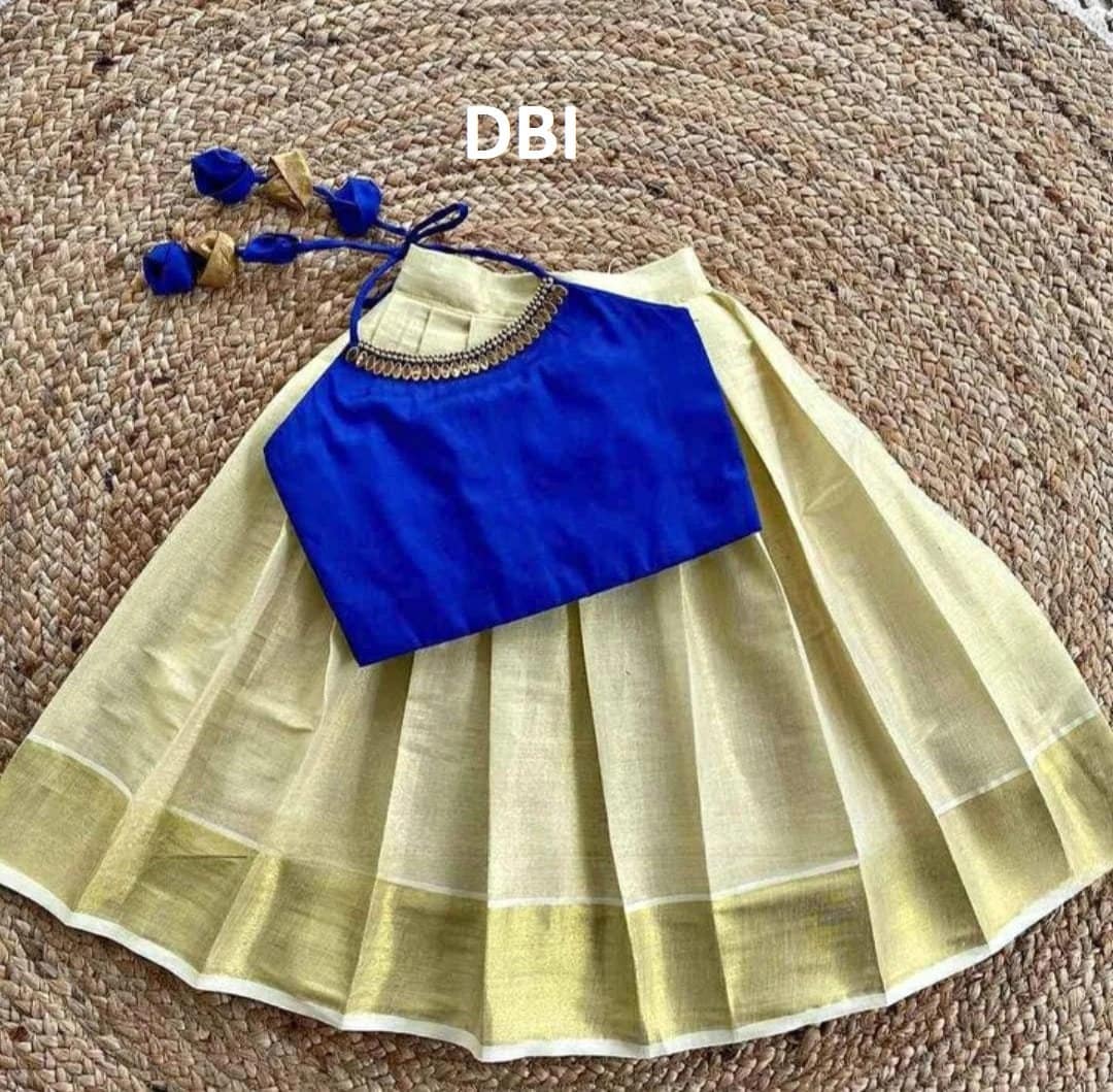 Kerala New Born Baby's,kids,girls Onam Wears,age 1 - 15 Years Wear ...