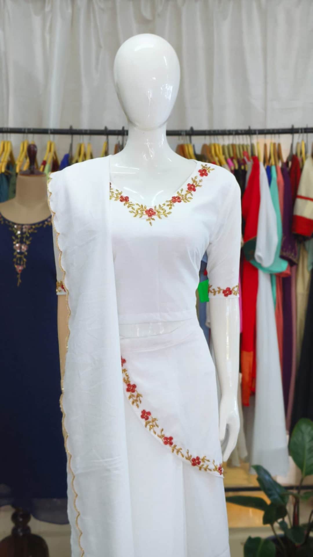 Kerala Christian Traditional Chattayum Mundum / Stitched Chatta Mundu ...