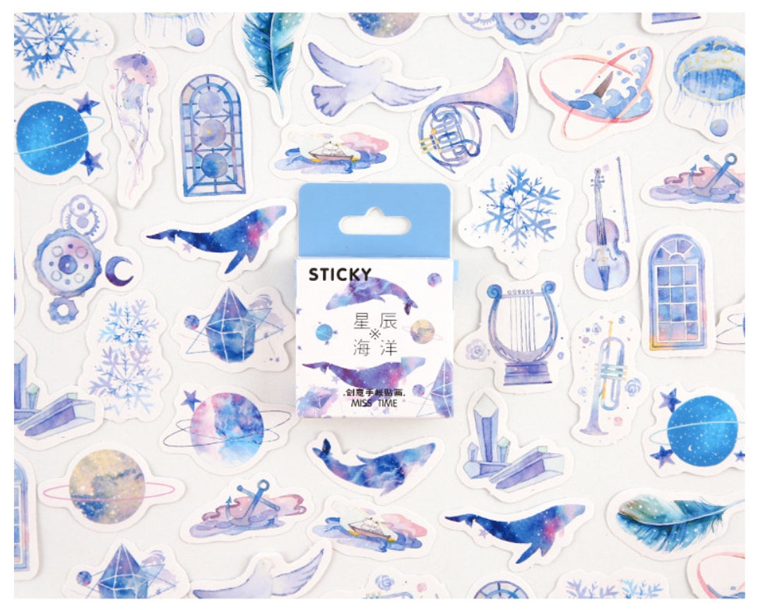 46pc Sea&star Sticker Set for Journaling and Decorating; Stationary ...