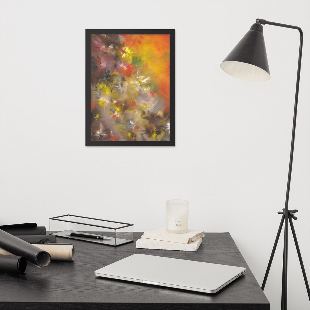 Bloom//unfold-- Abstract Oil Painting Poster Print - Etsy
