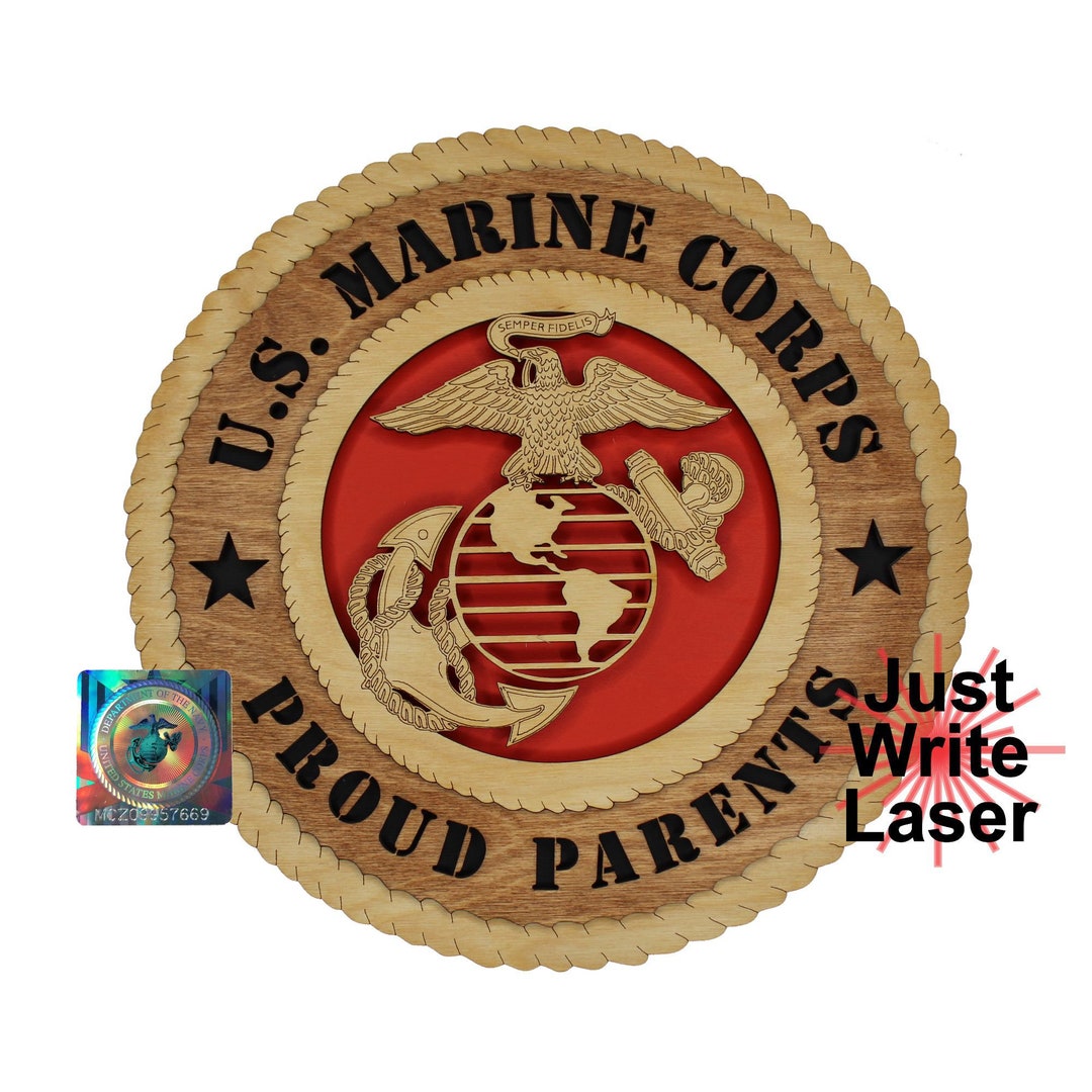 SALE - 12" Custom USMC Wall Tribute Licensed - Proud Parents - Etsy