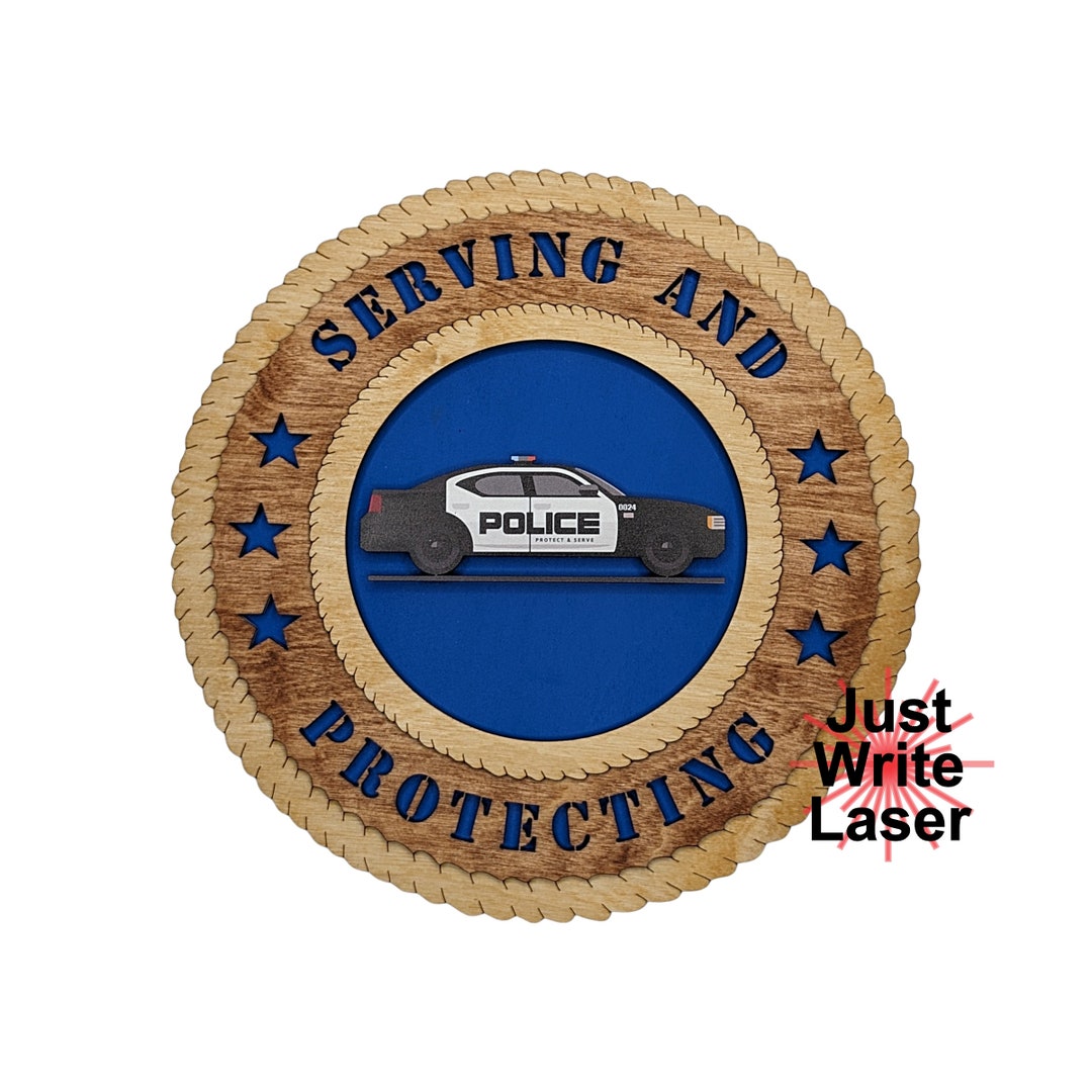 Cruisers of Courage: Personalized Police Tribute 12" Wall Tribute - Etsy