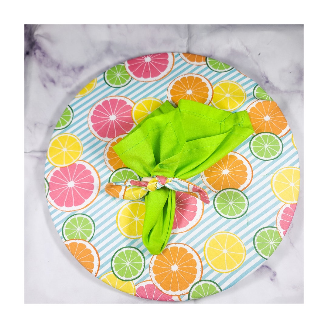 Lemon Decor Reusable Charger Plates Covers, Lemon Table Setting Decor ...
