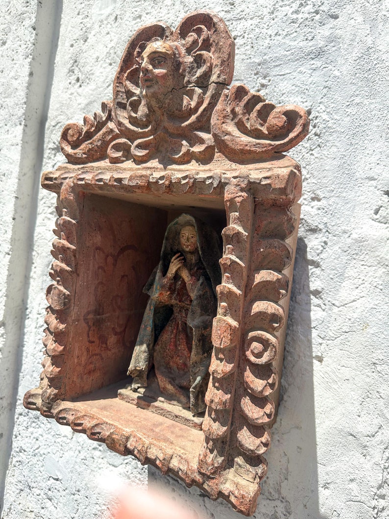 Vintage Retablo Antique Sculpture Peruvian Charms Colonial Nicho - Etsy